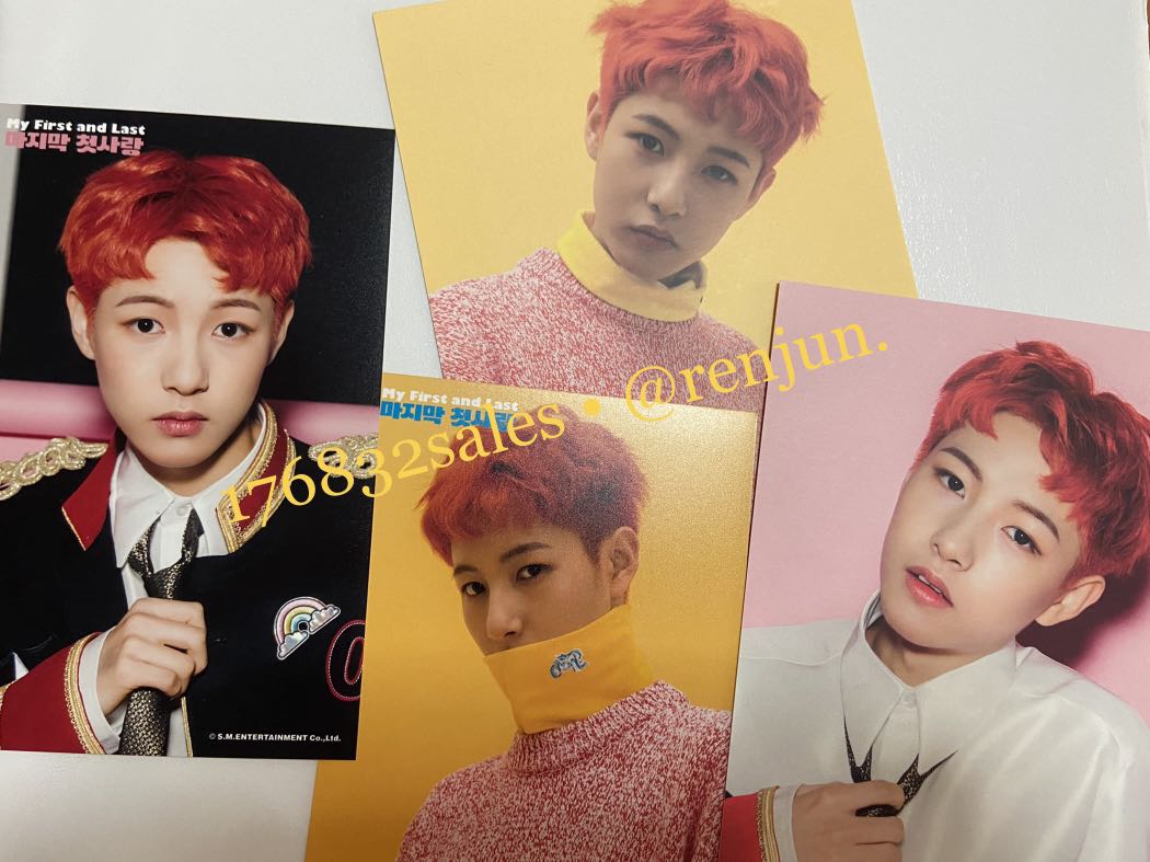 nct / nct dream renjun mfal my first and last 4x6 photoset and postcard ...