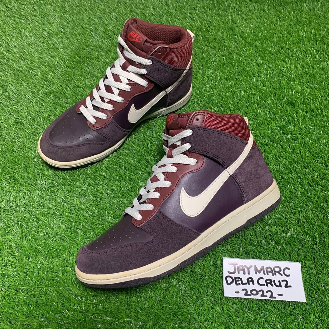 Nike Dunk High Port Wine, Men's Fashion, Footwear, Sneakers on Carousell