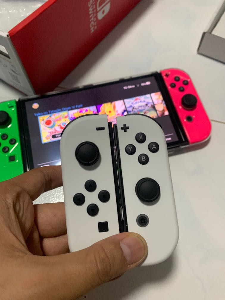 Nintendo Switch Joycon - (White), Video Gaming, Gaming Accessories ...
