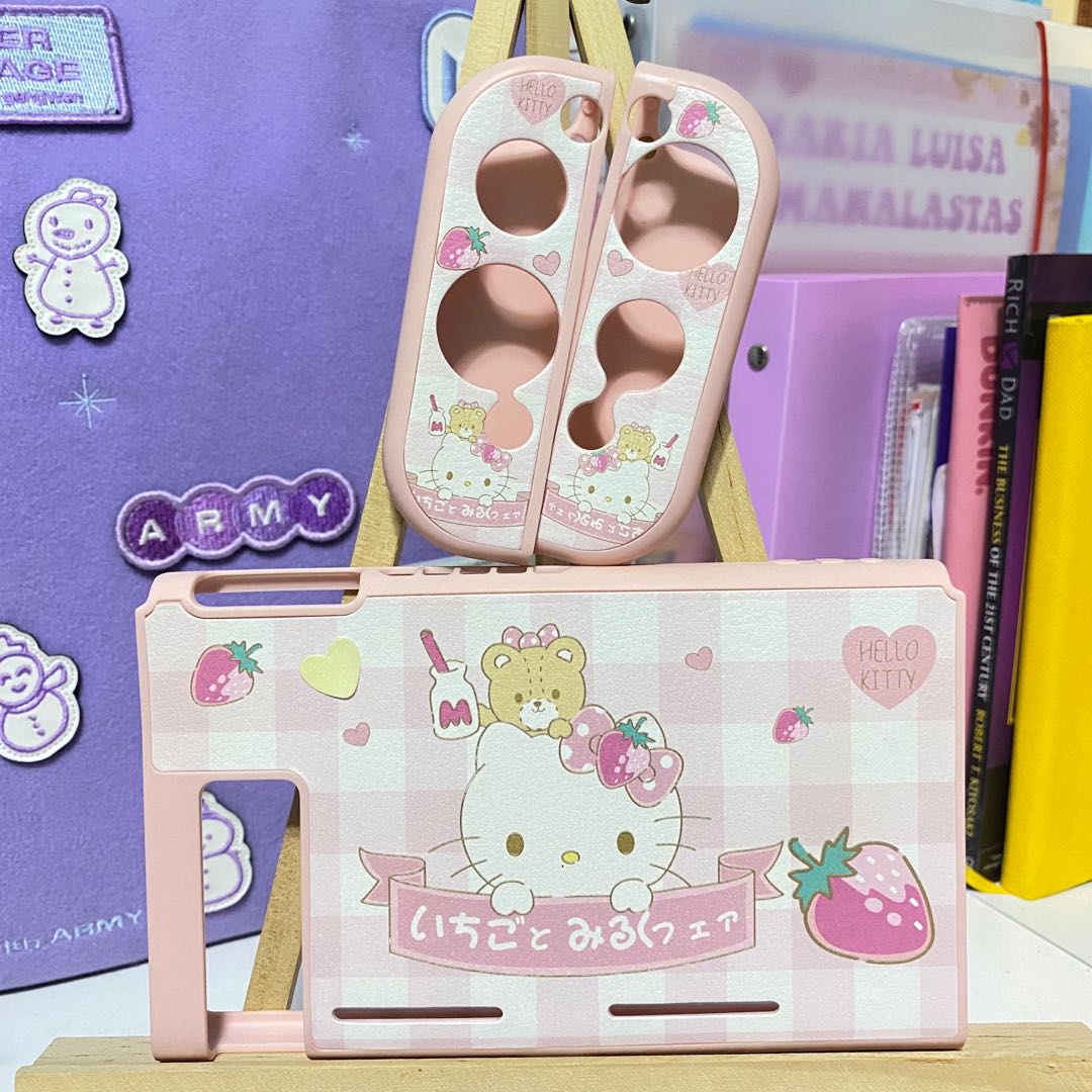 Nintendo Switch Pink Hello Kitty Case for V1/V2, Hobbies & Toys, Toys ...