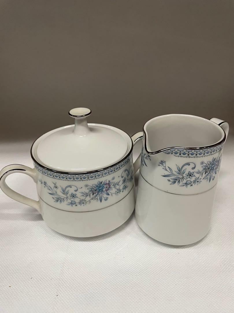 Noritake Blue Hill Teaset 21pcs, Furniture & Home Living, Kitchenware ...