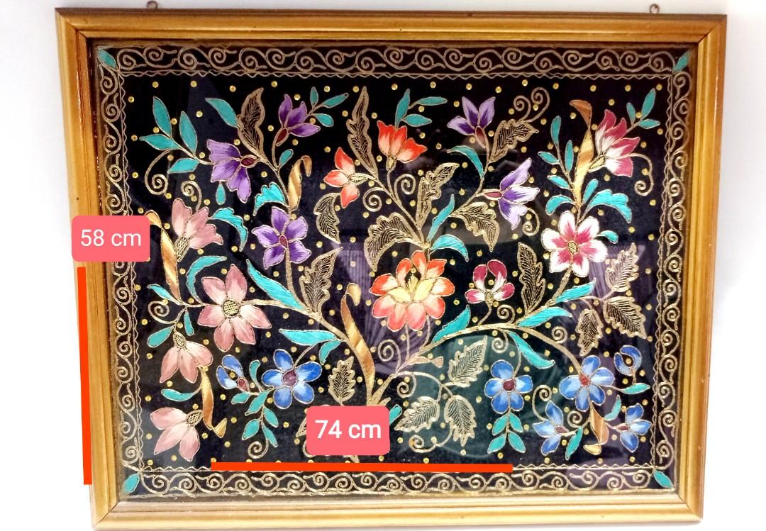 Pajangan dinding bingkai songket, Desain & Kerajinan Tangan, Barang ...