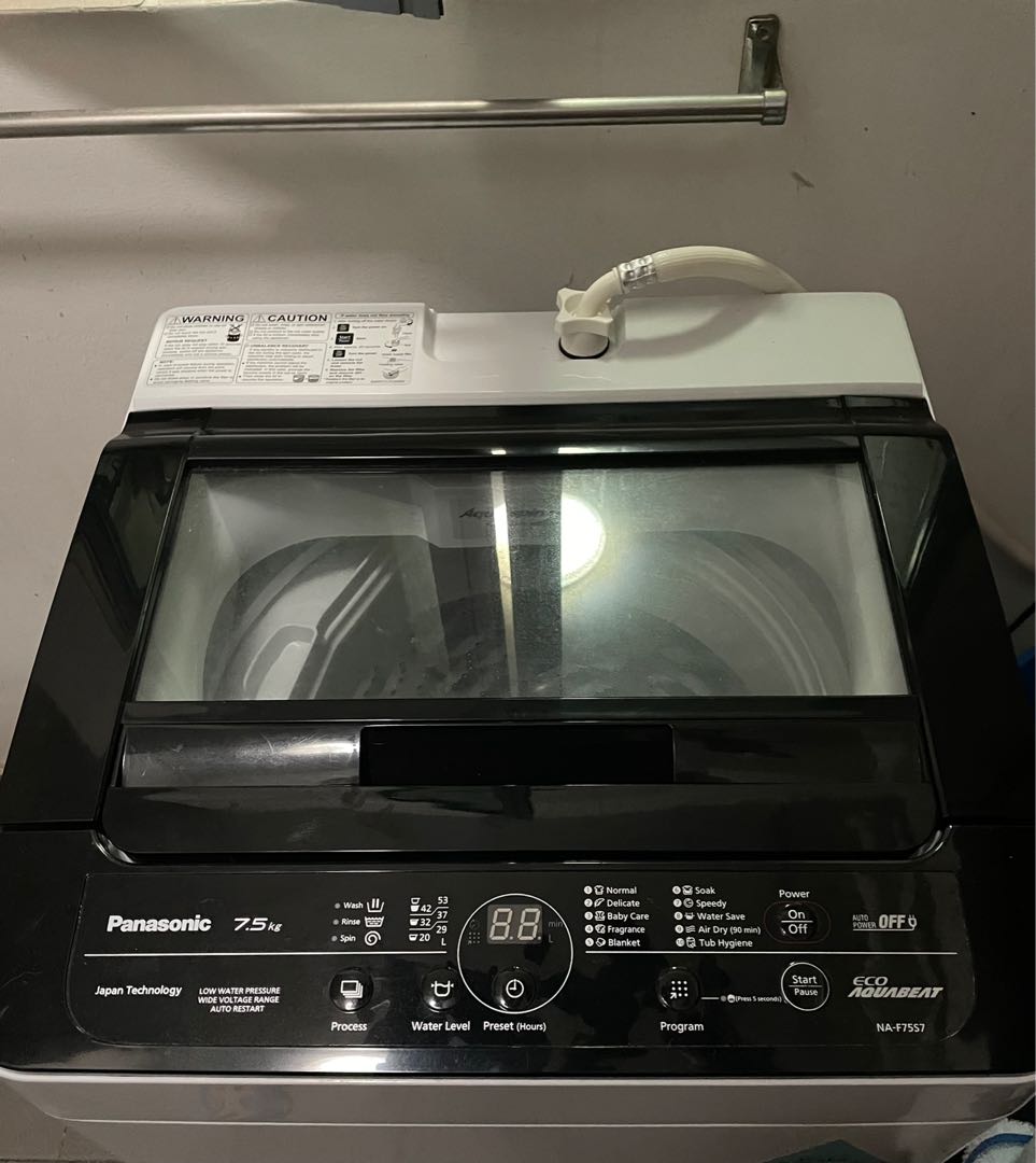 Panasonic washing machine (6 months old), TV & Home Appliances, Washing ...
