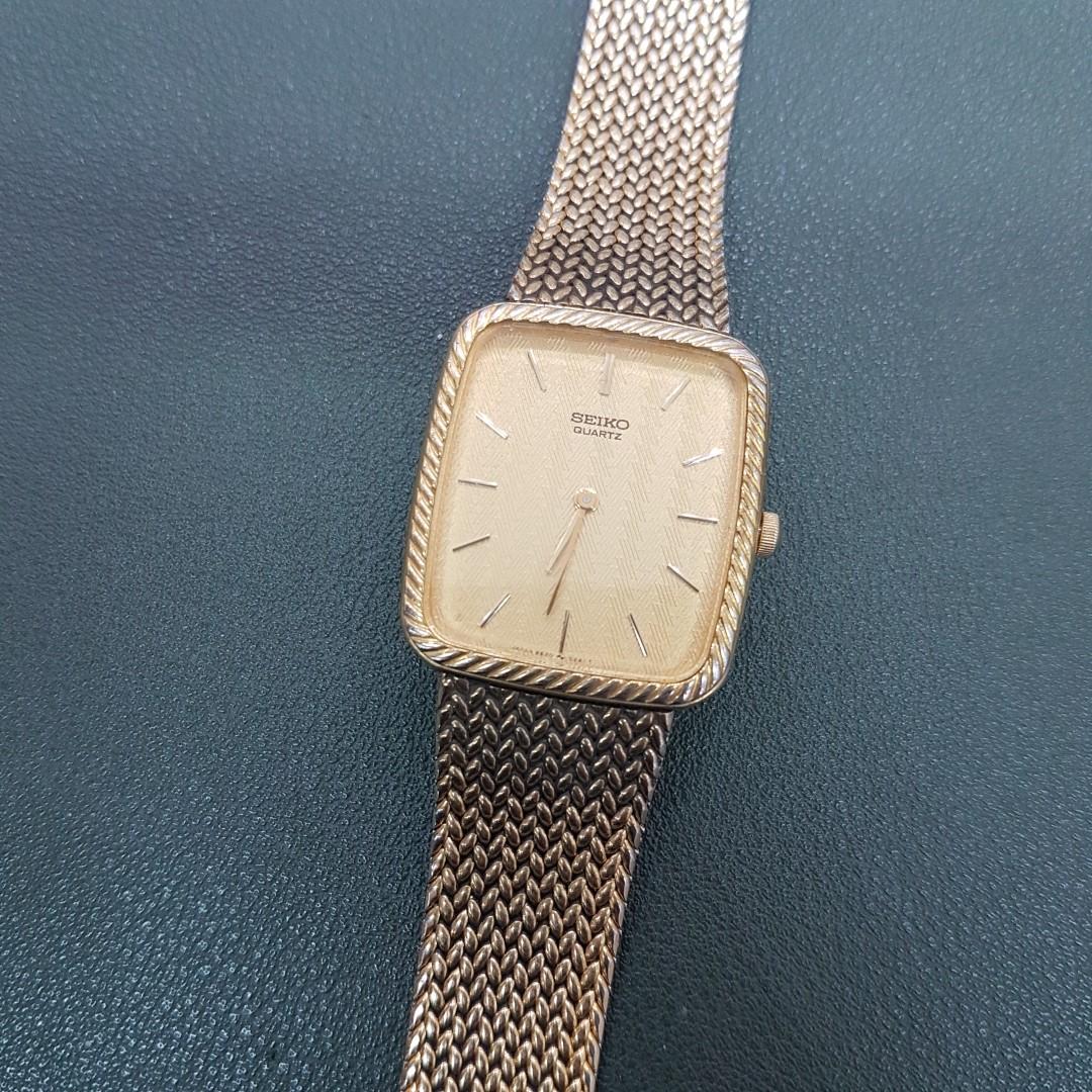 Seiko Rectangle Steel Watch Quartz, Men's Fashion, Watches ...