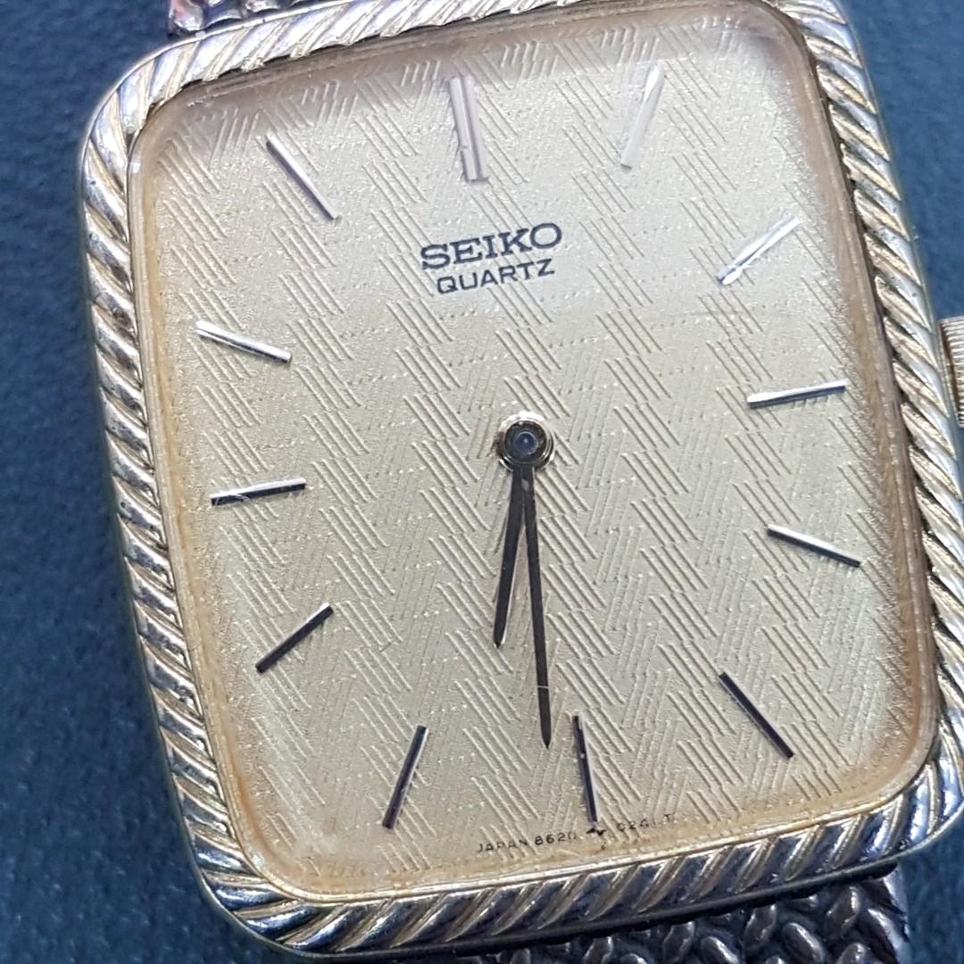 Seiko Rectangle Steel Watch Quartz, Men's Fashion, Watches ...