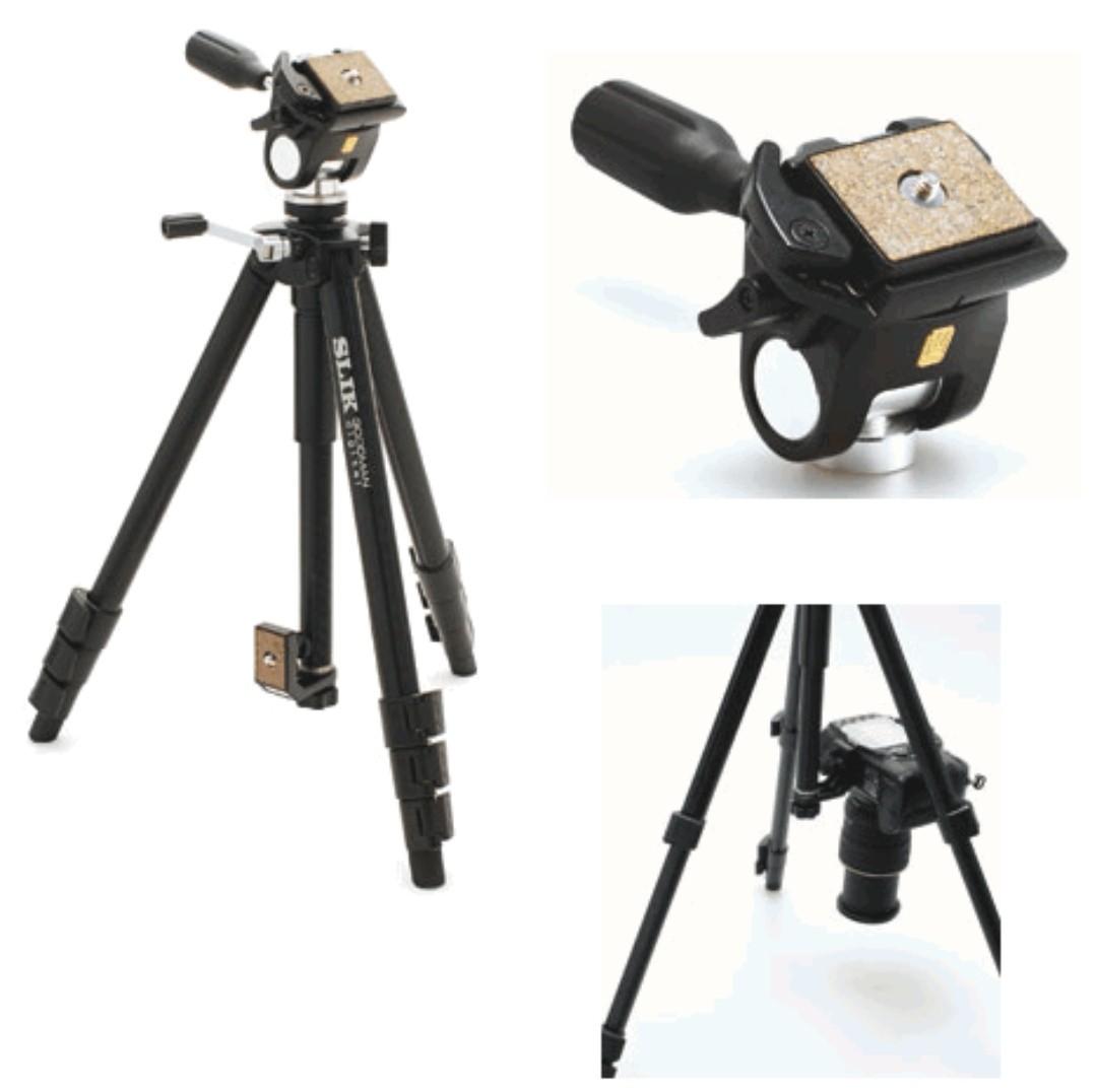 Slik Goodman Digital Tripod with SH-704E Head, Photography, Photography ...