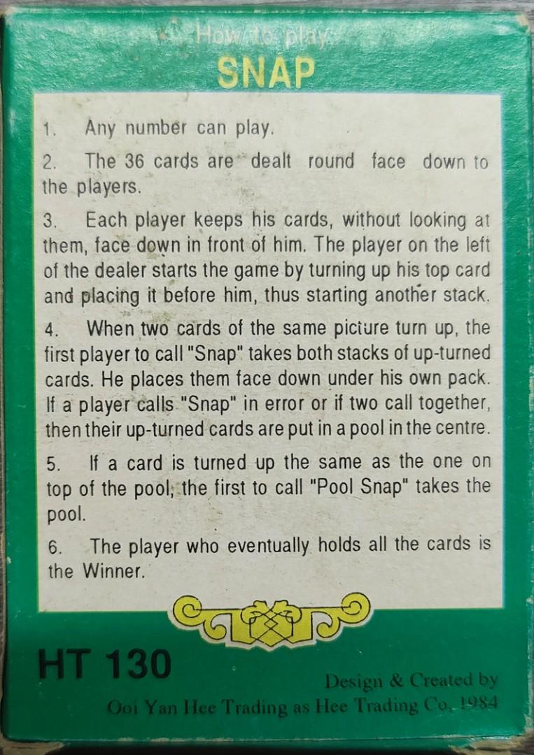 Snap cards game, Hobbies & Toys, Toys & Games on Carousell