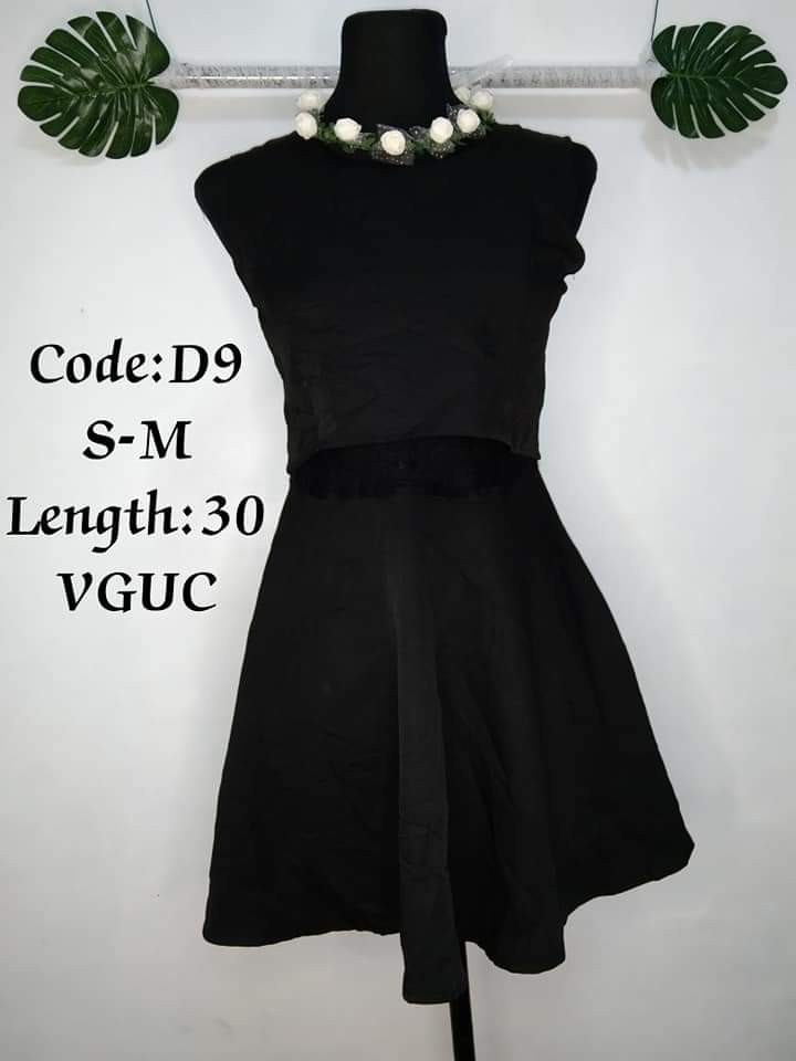 Stomach cut out Party Sexy Black Sleeveless Mini, Women's Fashion ...