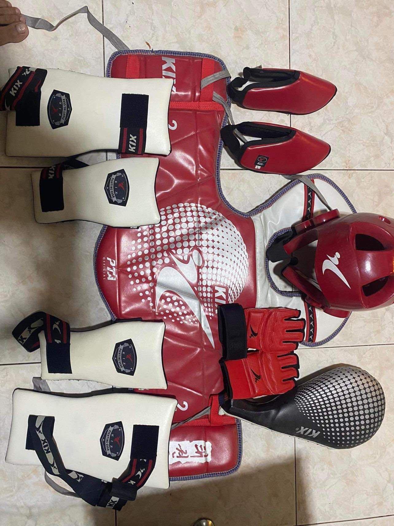 Taekwando Kix Armor Gear set, Sports Equipment, Sports & Games, Combat ...