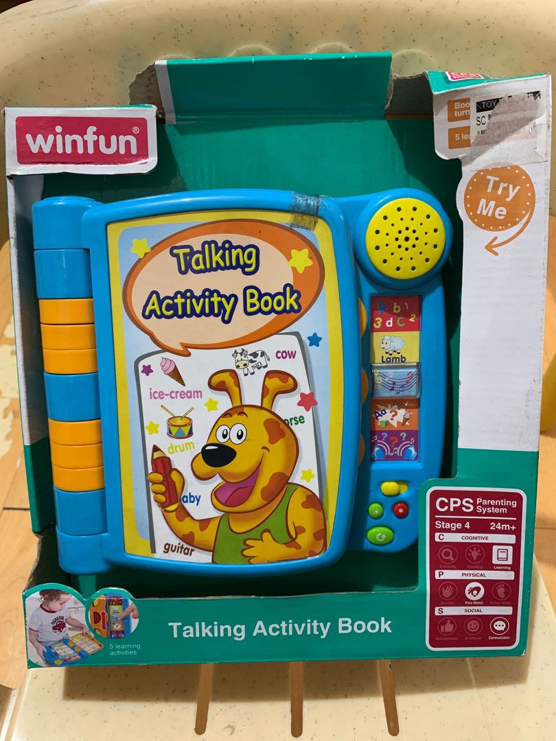 Talking Activity Book, Babies & Kids, Infant Playtime on Carousell