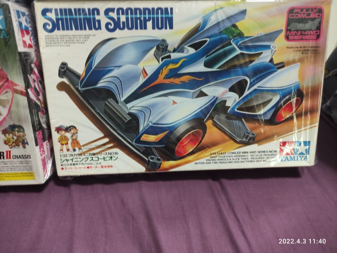 Tamiya mini4wd shining scorpion, Hobbies & Toys, Toys & Games on Carousell