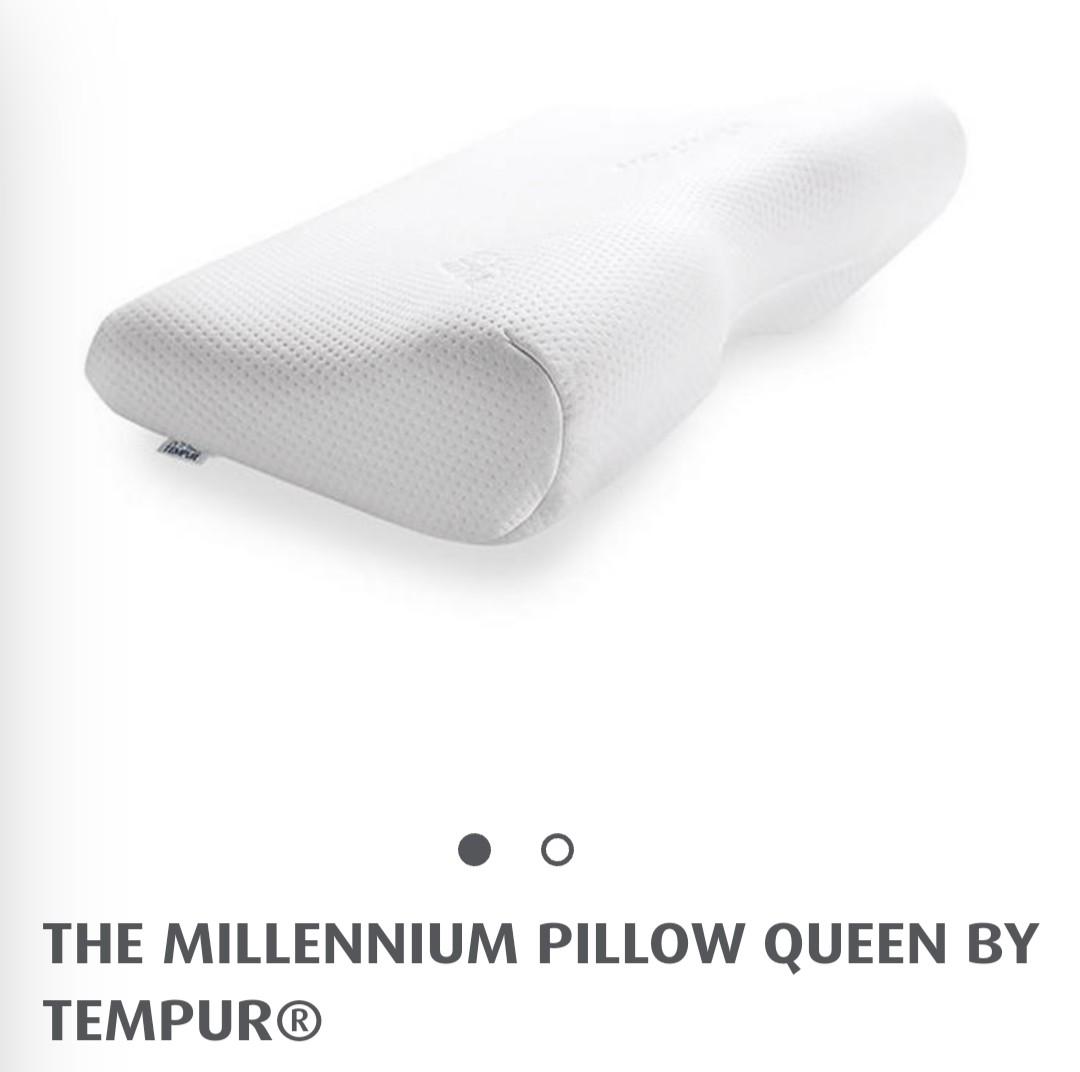 Tempur® THE MILLENNIUM PILLOW (Size M), Furniture & Home Living, Furniture, Bed Frames ...
