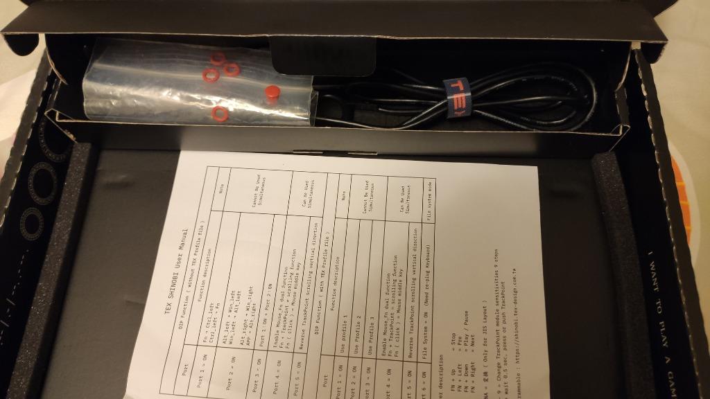 TEX Shinobi (Cherry MX Silent Red) - Mech Keyboard with Thinkpad style ...