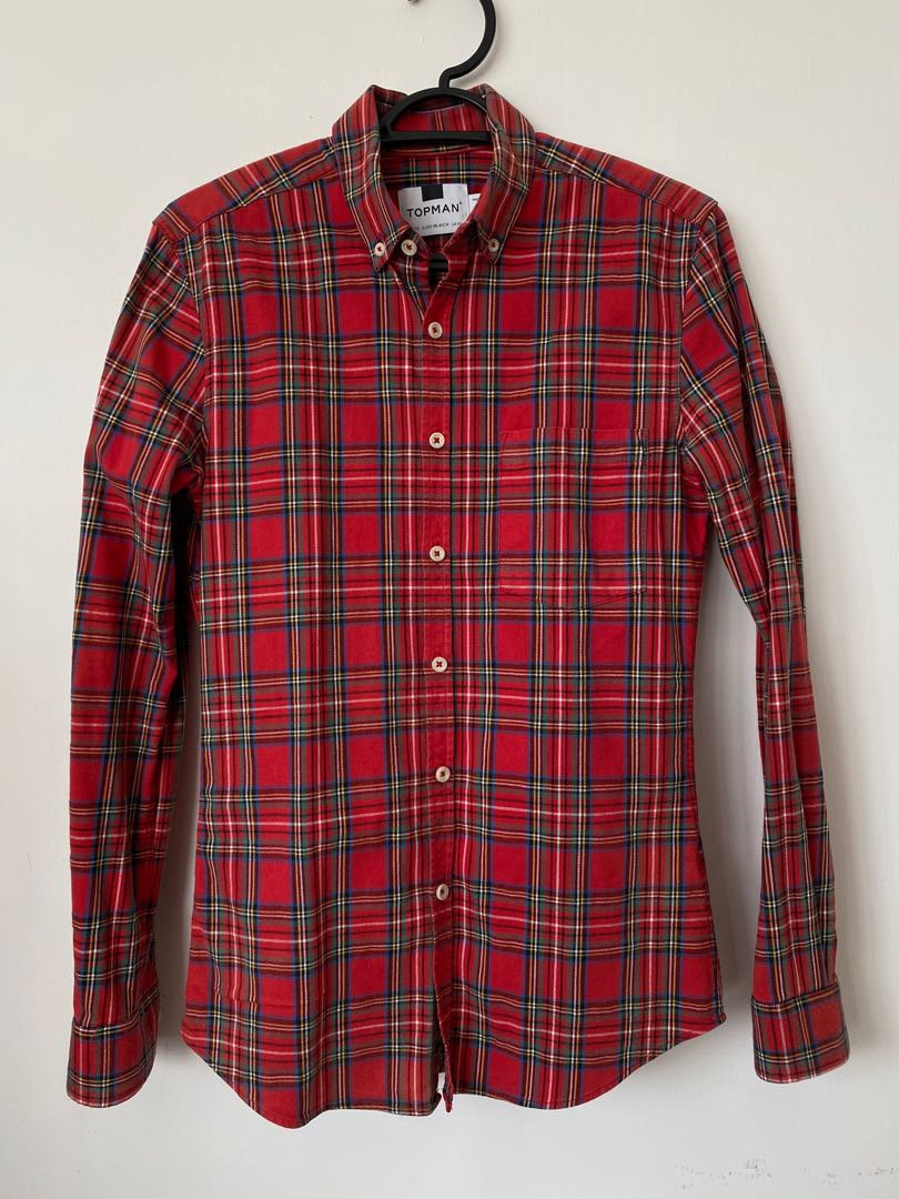 Topman, Men's Fashion, Tops & Sets, Formal Shirts on Carousell
