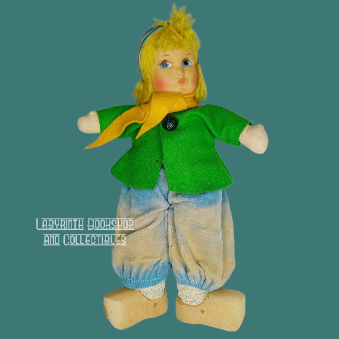 Vintage 1940 Dutch Boy Doll Painted Face Lenci Type Doll 11" Vintage ...