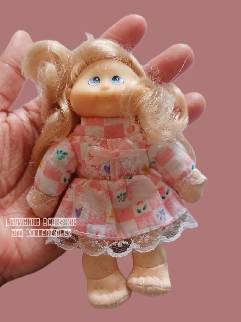 Vintage 1995 Kuddle Love Kids Mini Girl In Pink Dress Cabbage Patch 5 ...