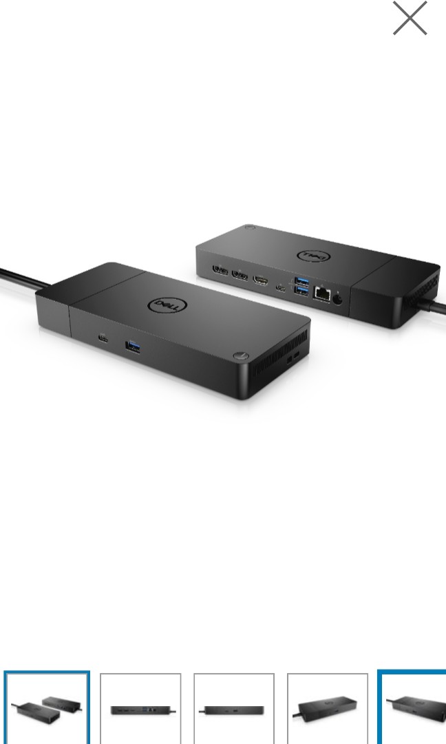 dell performance docking station wd19 wd19dcs dual usb-c with 240watt ...