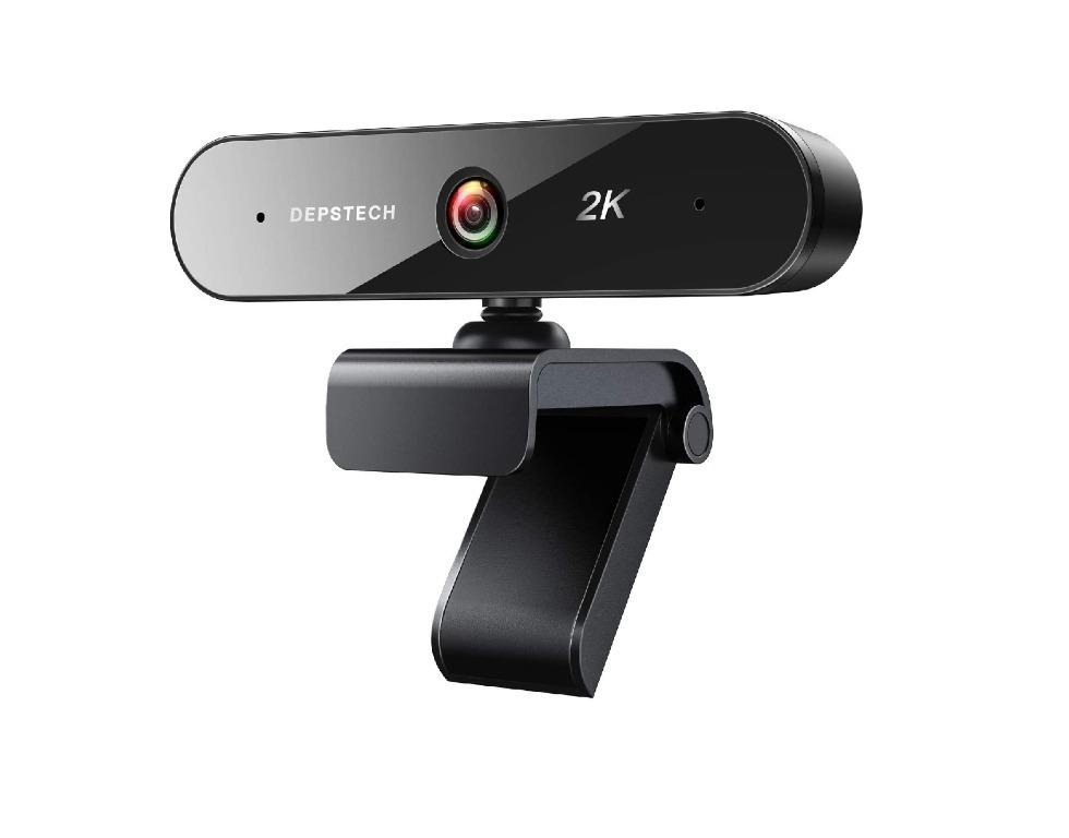 12897) DEPSTECH Desktop Webcam with Microphone, QHD 2K USB Webcam with ...