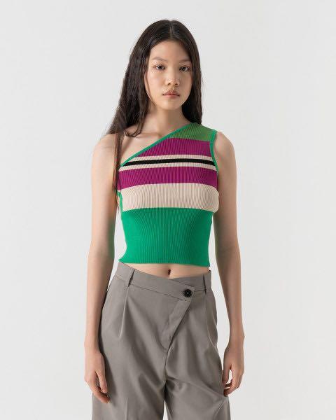 3mongkis x cissylia STRING CUT OUT TOP, Fesyen Wanita, Pakaian Wanita ...