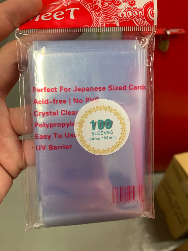 全新 Ptcg 卡套 封口卡套 每包 一百張, 興趣及遊戲, 玩具 & 遊戲類 - Carousell