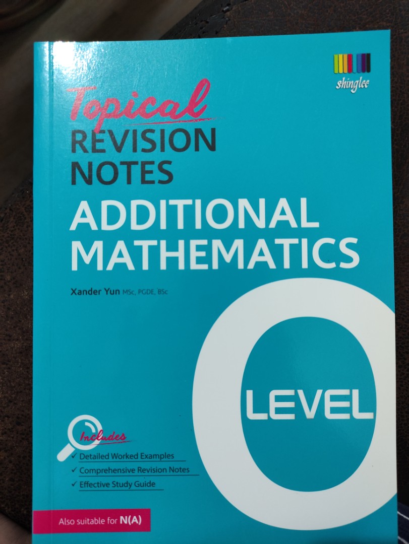 A Math Topical Revision Notes, Hobbies & Toys, Books & Magazines ...