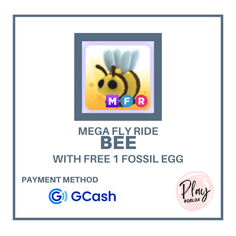 Adopt Me - MFR Bee / Mega Fly Ride Bee, Hobbies & Toys, Toys & Games on ...