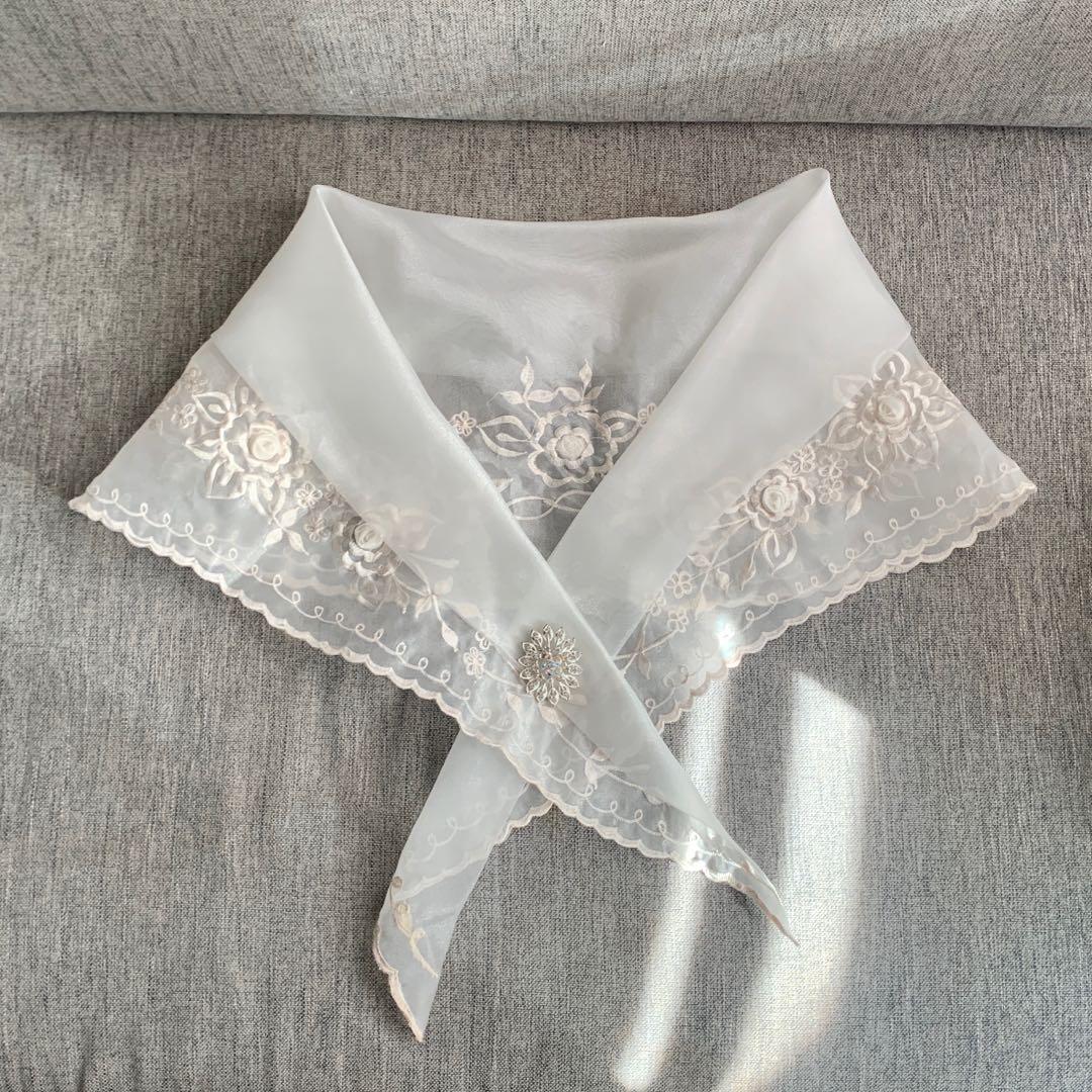 Filipiniana Alampay w/ Brooch, Women's Fashion, Tops, Others Tops on ...