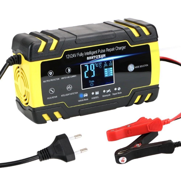ANHTCZYX 12V/24V Fully Intelligent Pulse Repair Battery Charger ZYX-J30 ...