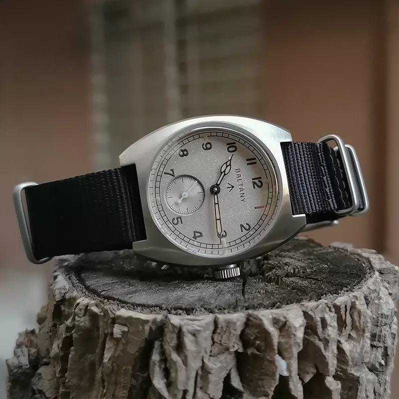 BALTANY VINTAGE BARREL SHAPE CASE MILITARY WATCH, Men's Fashion ...