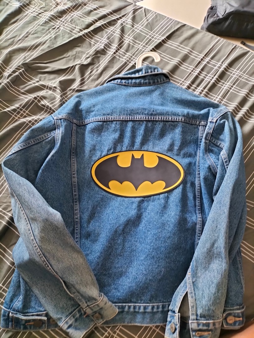 Warner Bros Batman denim jacket, Men's Fashion, Coats, Jackets and ...