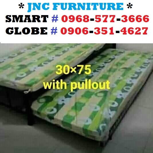 beds double deck SINGLE BED FRAME with PULL OUT and ORDINARY FOAM ...