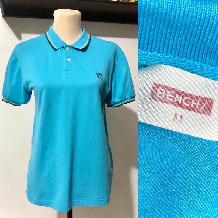Bench Aqua Blue Polo Shirt for Men, Men's Fashion, Tops & Sets, Tshirts ...