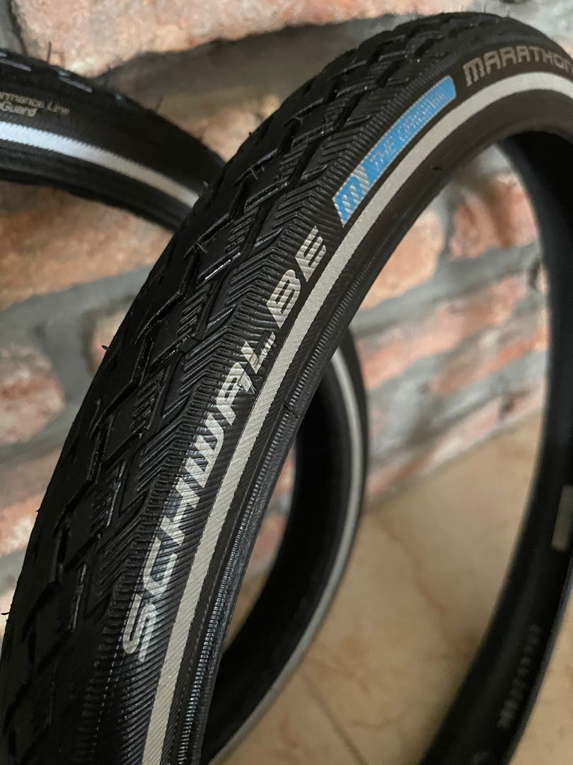 4 tires - Brompton original Schwalbe Marathon 16 inches front and rear ...