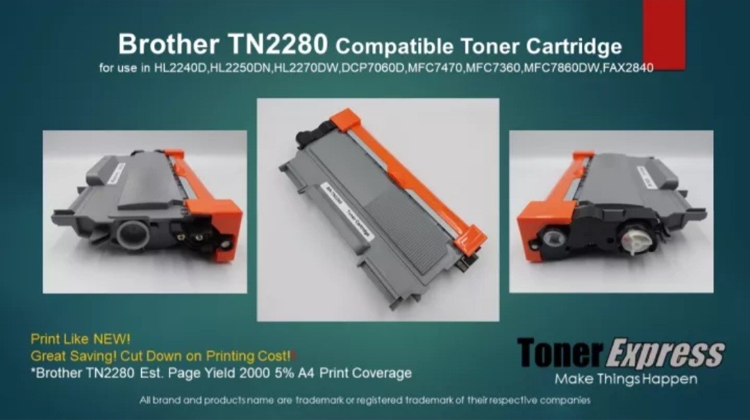 Brother TN2280 Compatible Toner Cartridge, Computers & Tech, Printers ...