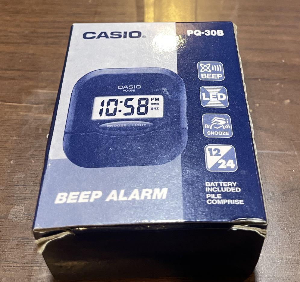 Casio PQ-308 Digital Alarm Clock, Furniture & Home Living, Home Decor ...