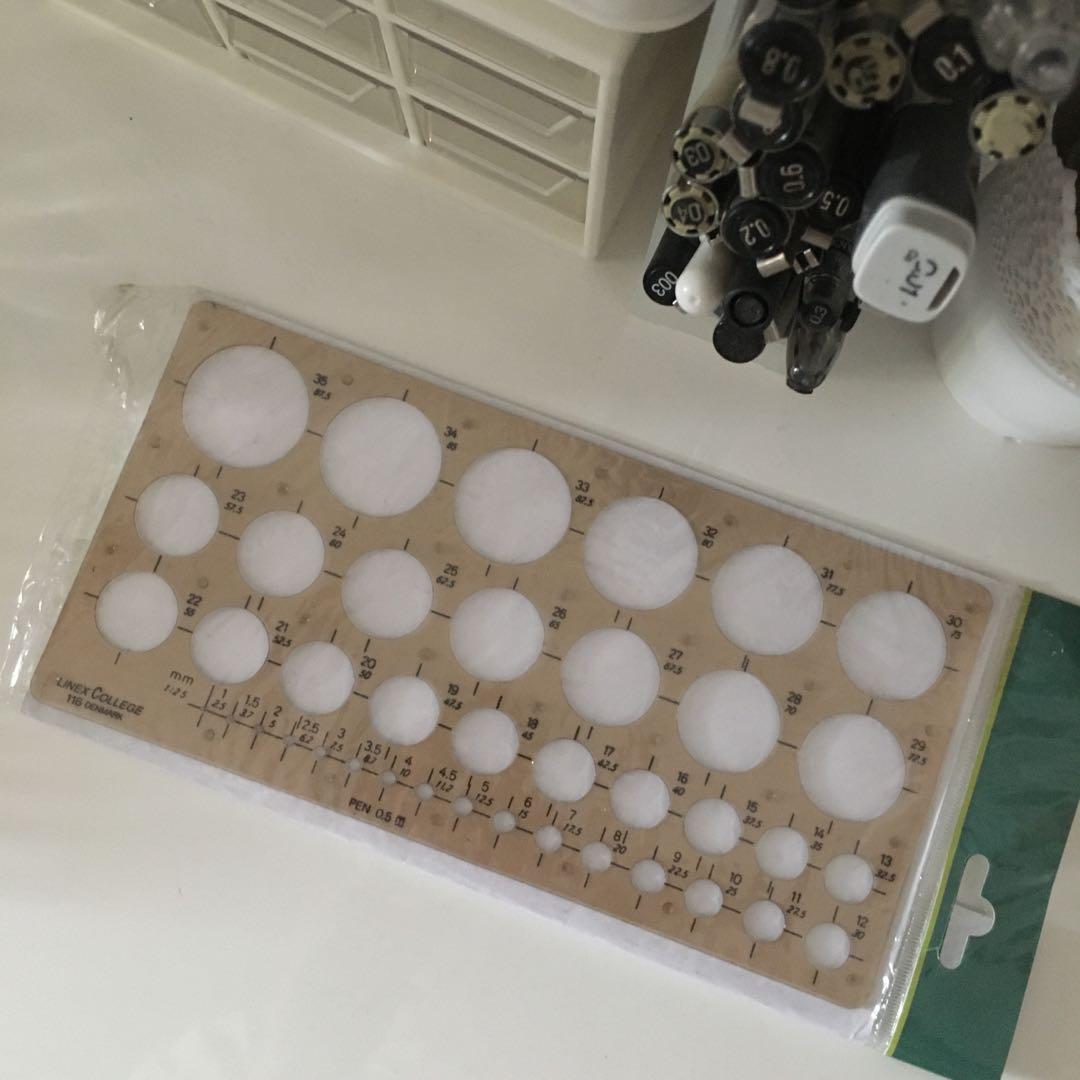 Circle Template Ruler, Hobbies & Toys, Stationary & Craft, Other ...