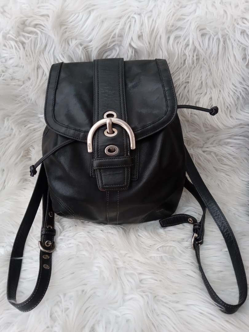 COACH Leather mini backpack purse, Luxury, Bags & Wallets on Carousell