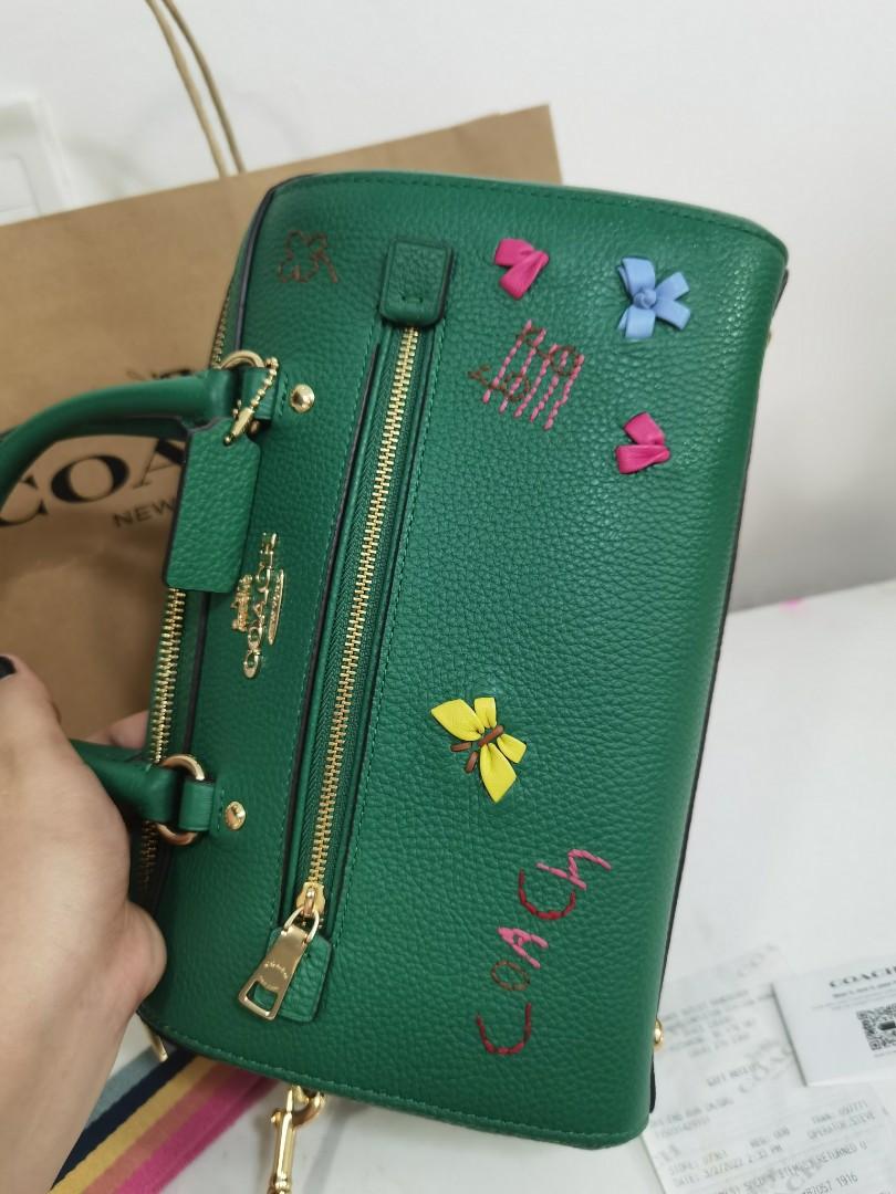 COACH NEW ROWAN EMBROIDERY DESIGN with GUITAR STRAP (Original), Luxury ...
