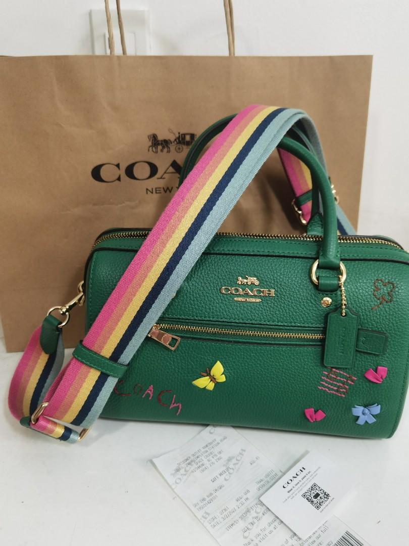 COACH NEW ROWAN EMBROIDERY DESIGN with GUITAR STRAP (Original), Luxury ...