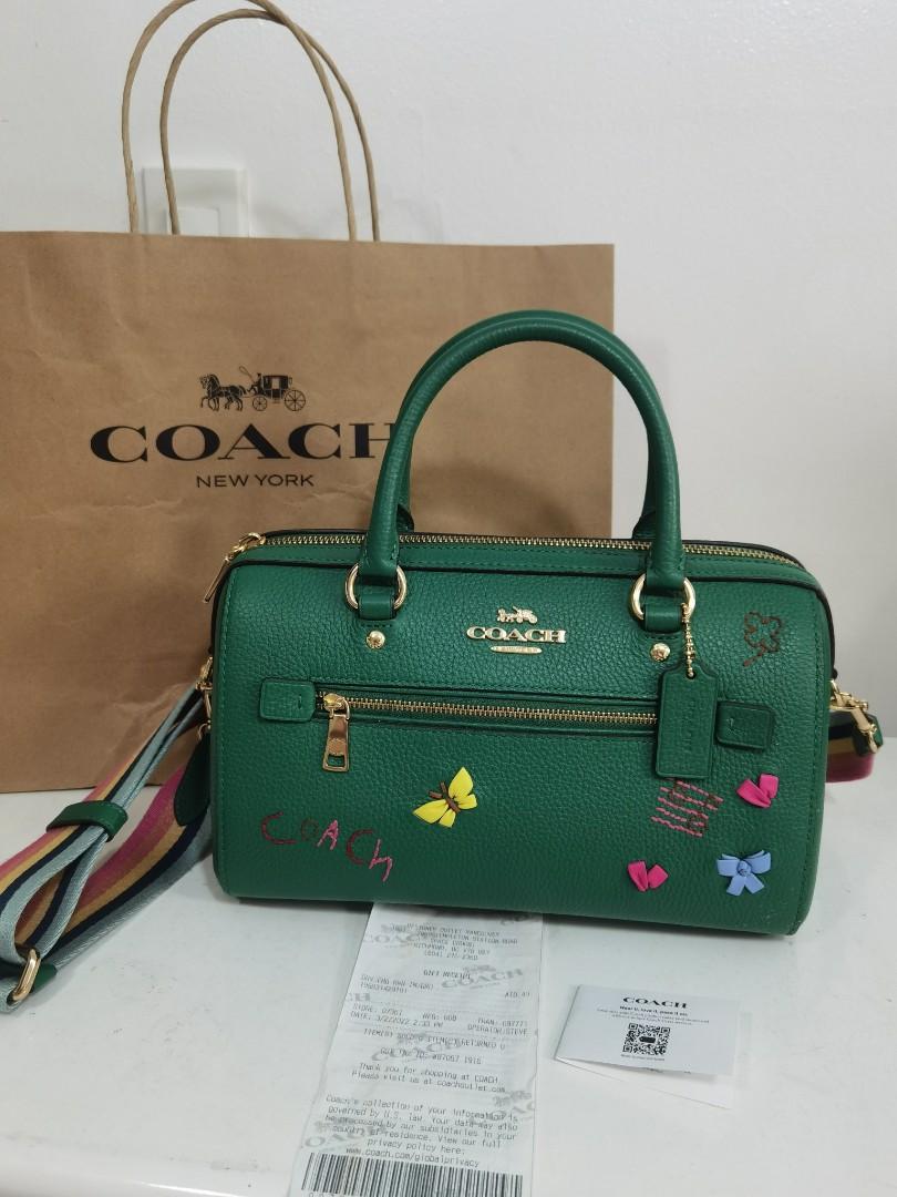 COACH NEW ROWAN EMBROIDERY DESIGN with GUITAR STRAP (Original), Luxury ...