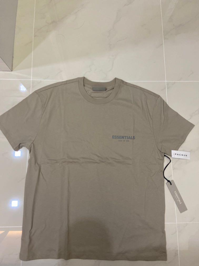 Essentials Tan Logo Tee, Men's Fashion, Tops & Sets, Tshirts & Polo ...