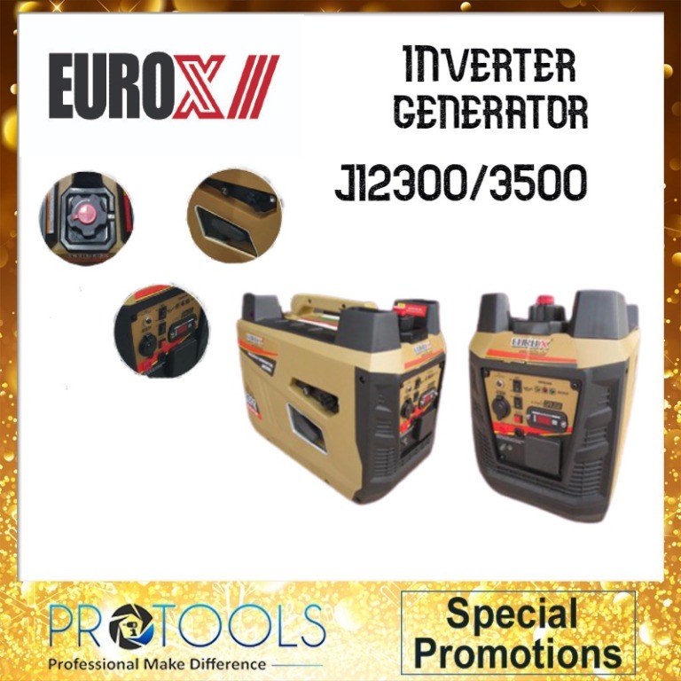 EuroX JI3500 2.0KW/3.0KW PORTABLE SILENT INVERTER GENERATOR, Furniture & Home Living, Home ...
