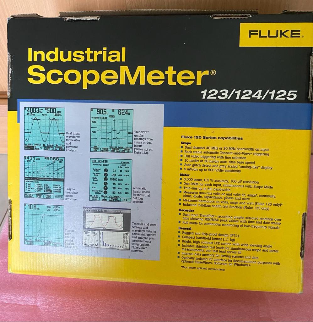 Fluke Industrial ScopeMeter 123/124/125, Computers & Tech, Parts ...