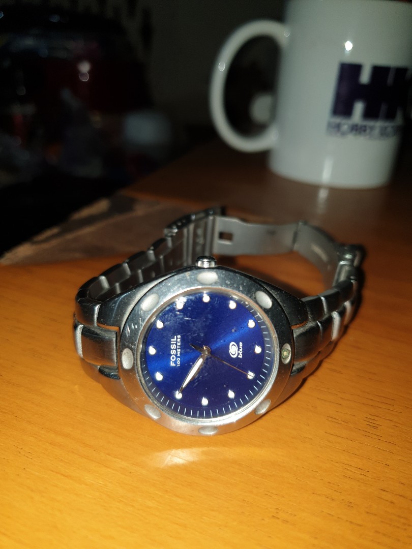 Fossil blue watch men watches original authentic, Men's Fashion ...