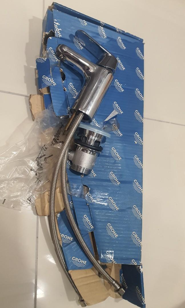 GROHE Hot/Cold Basin Tap, Furniture & Home Living, Bathroom & Kitchen ...