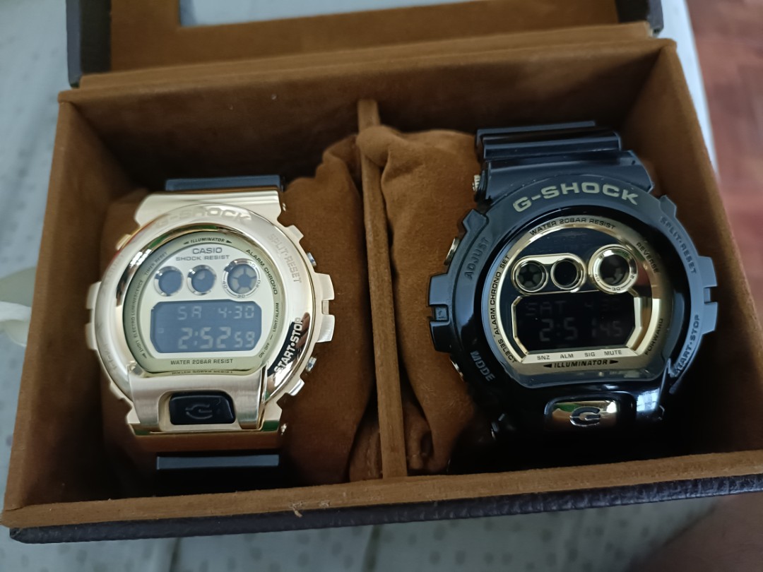 G-shock dw6900 metal bezel and Gd-x 6900 black and gold, Men's Fashion ...