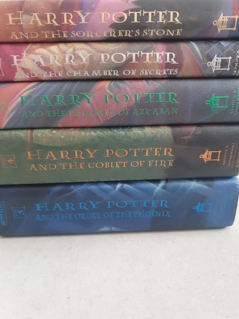 Harry Potter series hard bound preloved, Hobbies & Toys, Books ...