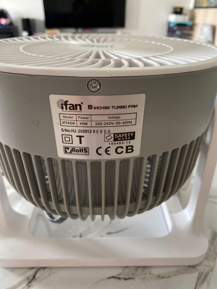 Ifan 8inch turbo fan desk fan, Furniture & Home Living, Lighting & Fans ...