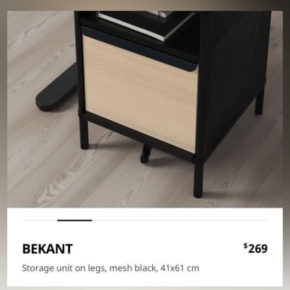 IKEA BEKANT Storage 41x61cm, Furniture & Home Living, Furniture ...
