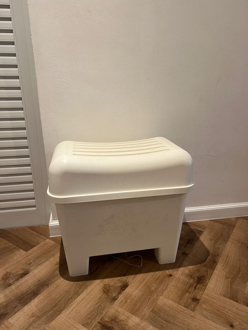 ikea bursjon storage stool, Furniture & Home Living, Bathroom & Kitchen ...